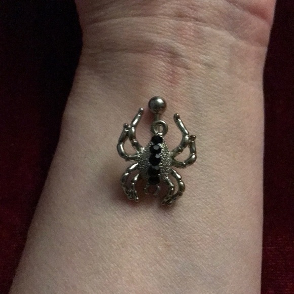 Jewelry | Brand New Spider Naval Ring W Rhinestones | Poshmark